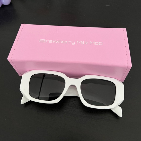 Accessories | Strawberry Milk Mob Glasses | Poshmark